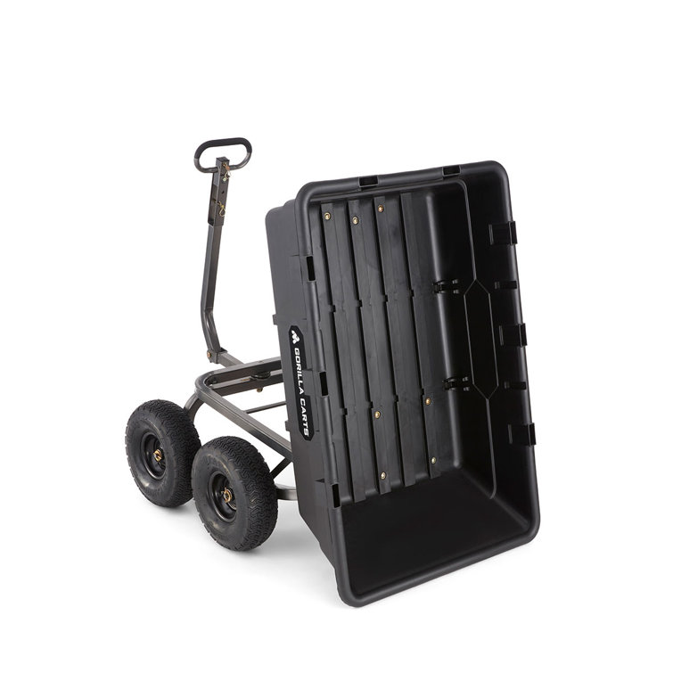 Tricam Industries, Inc. Gorilla Carts 1500 Pound Capacity Heavy Duty Poly Yard Dump Utility Cart ...